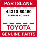 44310-60450 Toyota OEM Genuine PUMP ASSY, VANE | eBay