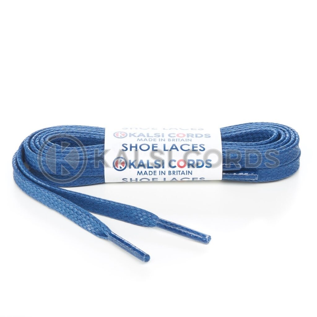 6mm FLAT WAXED COTTON SHOE LACES PREMIUM QUALITY FOR TRAINER BOOT ...