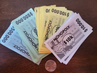 Lot 45 Monopoly Board Game (Here & Now Edition 2006) Replacement Money ...