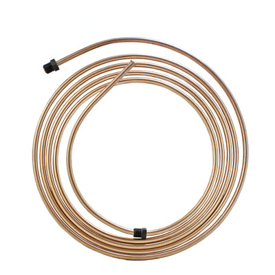 1/4" x 133" Nickel Copper Brake Line, (7/16-24 I)(1/2-20 I) Fittings ...