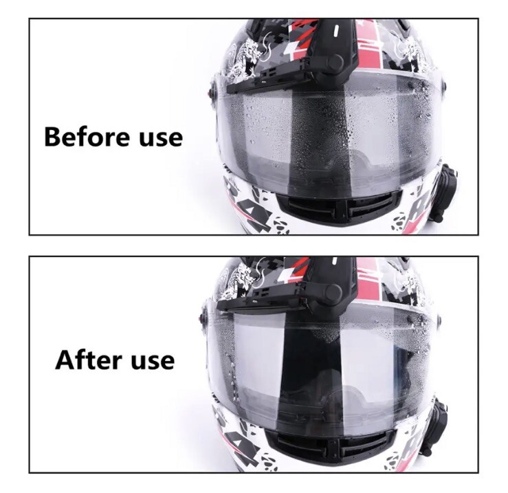 Motorcycle Helmet Electric Wiper Bike Helmet Visor shield Rain Wiper ...