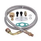 Car Turbo Oil Feed Line Kit T3 T4 T60 T61 T70 1/8 PNT 90 Degree 41" AN4 ...