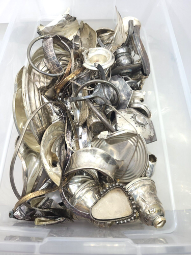 Read 925 STERLING SILVER SCRAP LOT craft Recycle Bullion 50 grams Clean ...