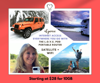 *L.O.V.E. Pod Satellite & Wi-Fi Router Portable Internet Fast Wireless ...