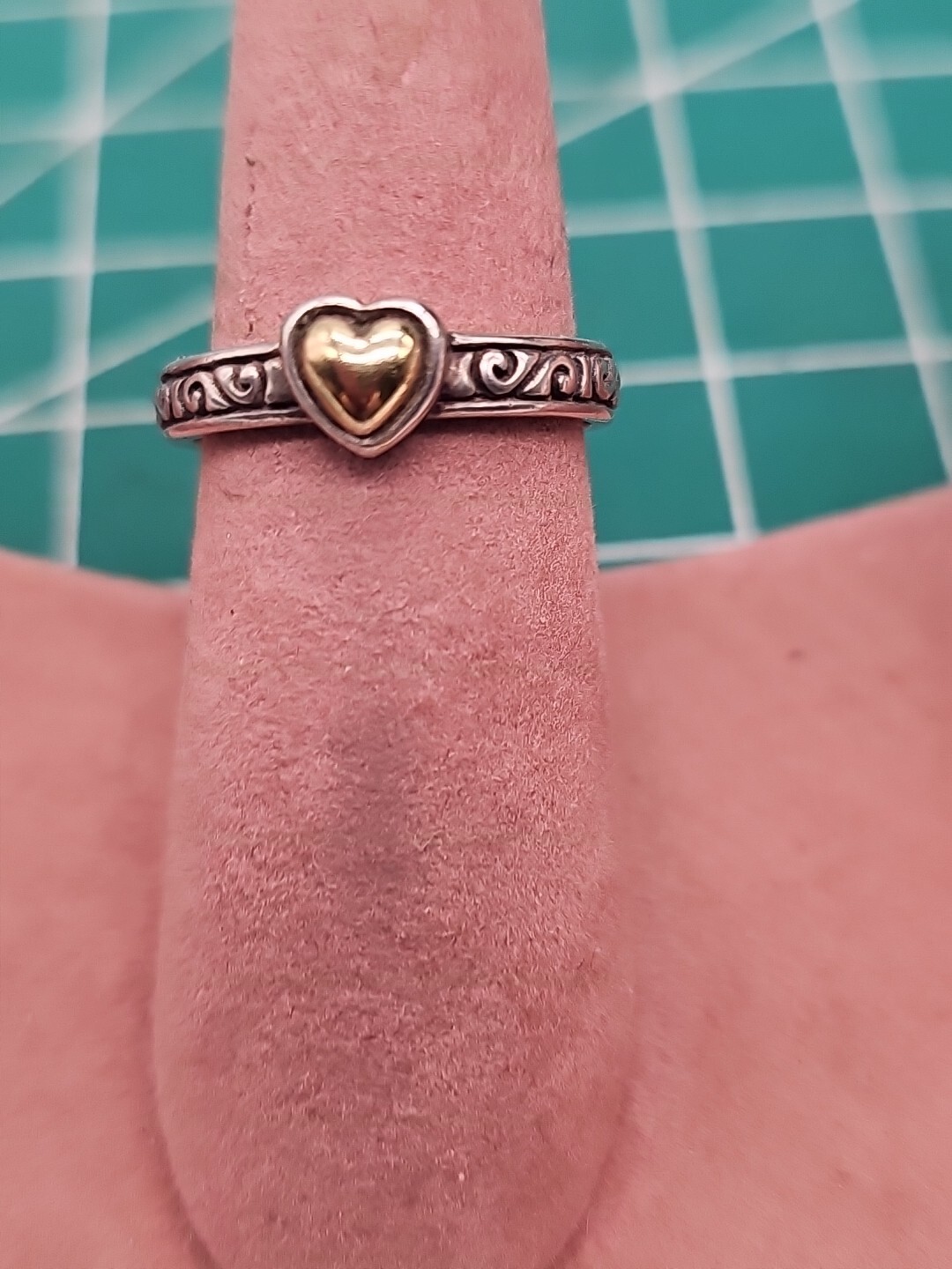 Brighton Sterling Silver, Brass? Gold? 2 Tone Heart R… - Gem