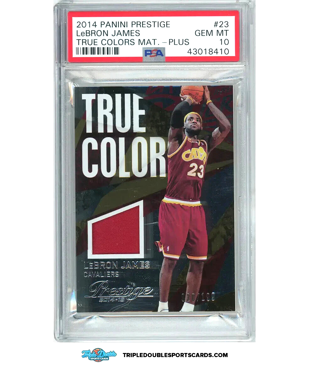 2014-15 LeBron James Panini Prestige True Colors Mat. Plus #23 PSA 10 1 ...