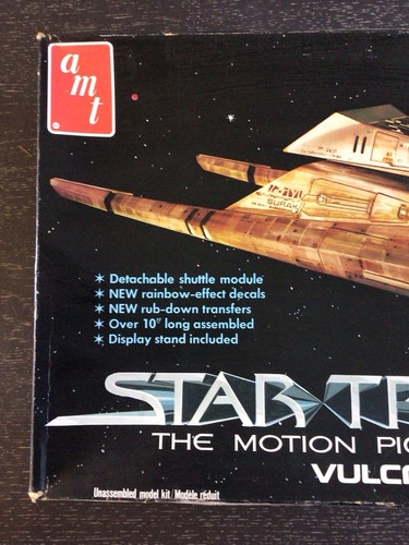 Vintage 1979 AMT Model Kit of Star Trek Vulcan Shuttle Damaged Box ...