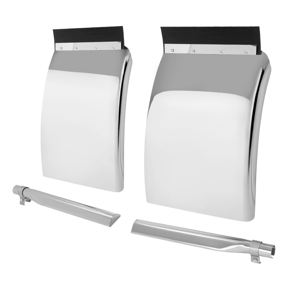 34"x24" stainless steel quarter fender kit pair universal truck w ...
