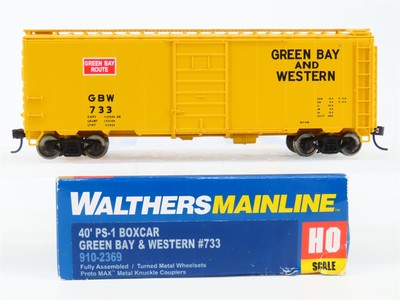 HO Scale Walthers Mainline 910-2369 GBW Green Bay Route 40' PS-1 Box ...