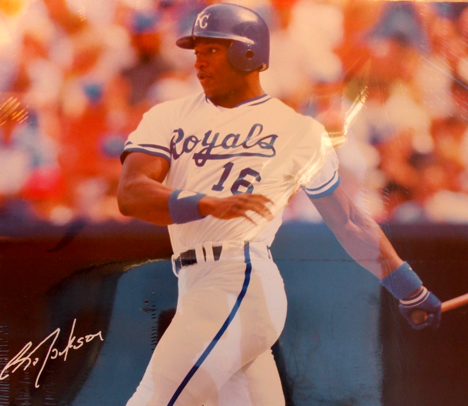 Vintage 80s/90s Bo Jackson Kansas City Royals Sports Illustrated Poster ...