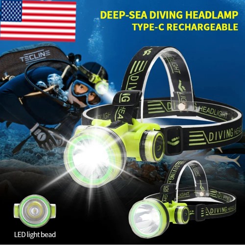 Diving LED Headlamp Professional Headlight Diver Spearfishing Light ...