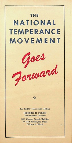 1944 THE NATIONAL TEMPERANCE MOVEMENT ORGANIZATIONAL BROCHURE - E16-E ...