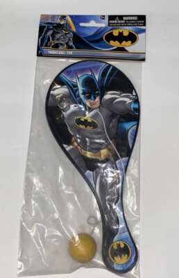 Bat Man Activity Fun Set Paddle Ball New | eBay