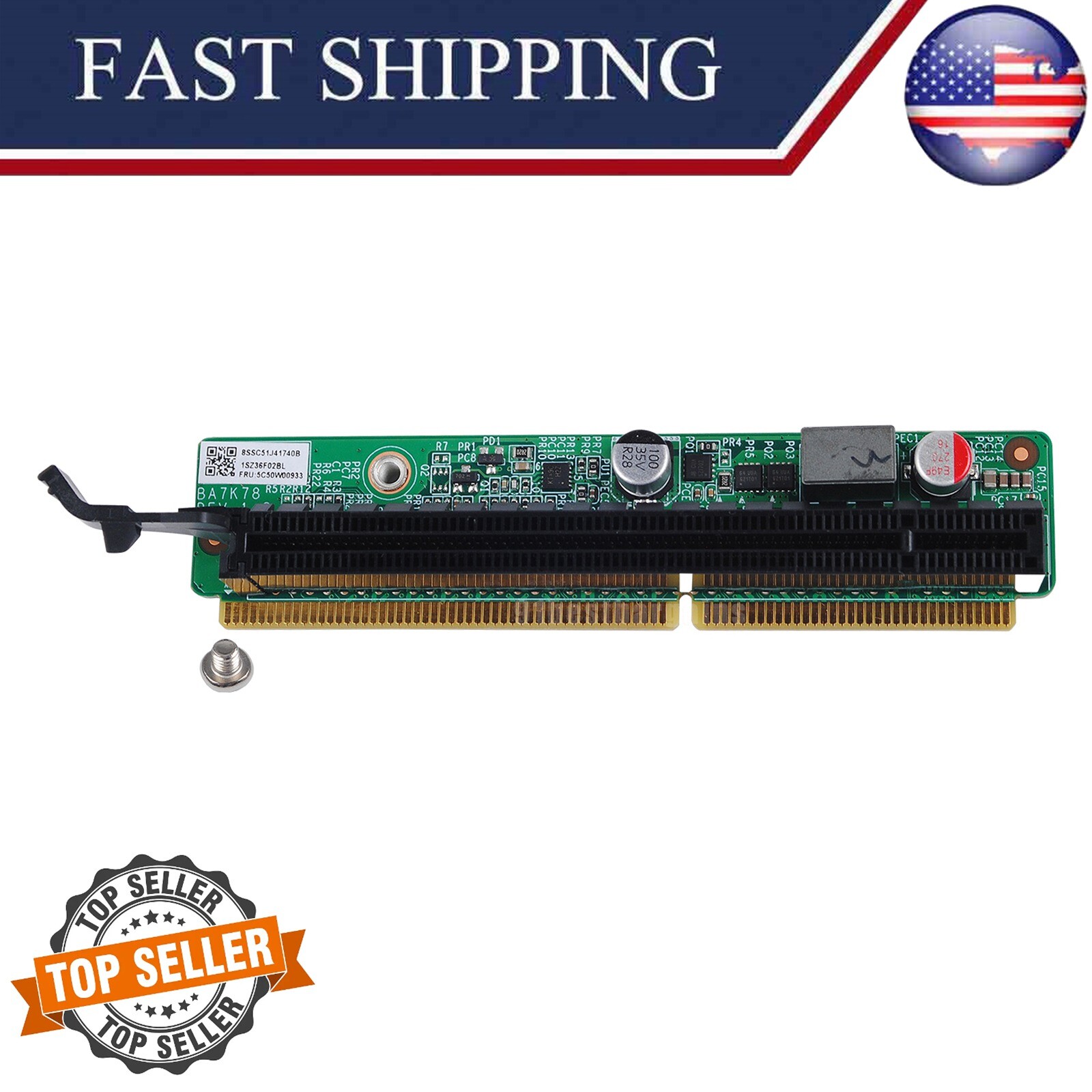 5C50W00933 PCIE16 Riser Expansion Graphic Card for ThinkStation P360 ...