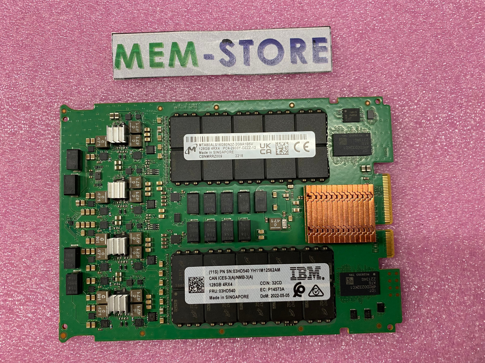 P14574A 01GY917 32CD 128GB PC4-2933 DDIMM Memory IBM Power E1080 9080 ...