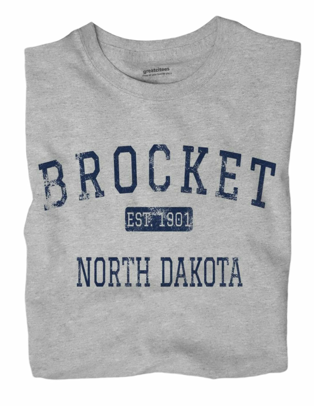 Brocket North Dakota ND T-Shirt EST | eBay