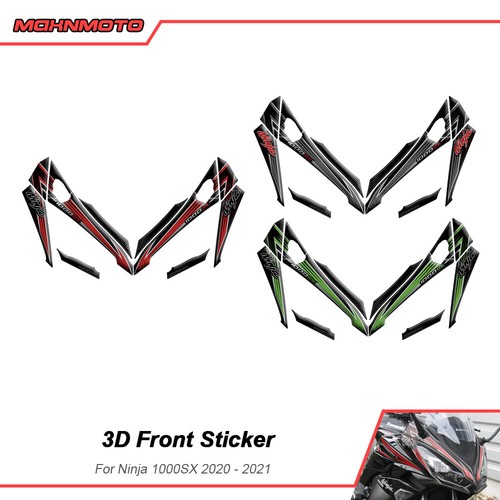 For 2021 Kawasaki Ninja 1000SX ZX1000 Headlight Front Fairing Decal ...