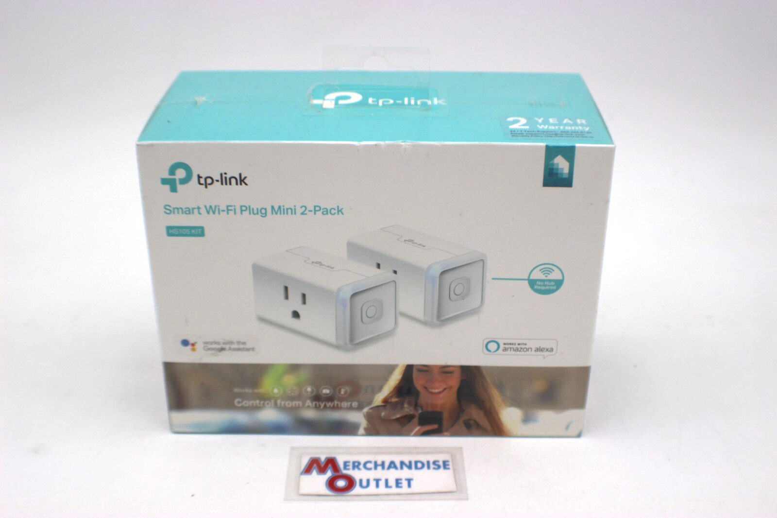 TP-Link Kasa Smart Wi-Fi Plug Mini | 2 Pack (H105) -- New in Sealed Box ...