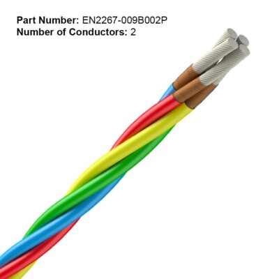 250' EN2267-009B002P 24 AWG 2 Conductor Aircraft Hook-Up Wire 600V | eBay