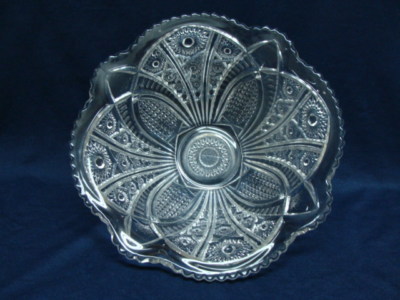 EAPG Indiana Glass Pattern #123 Antique Clear Serving Bowl Paneled ...