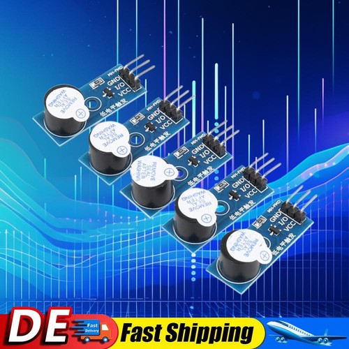 5PCS Active Buzzer Alarm Module Buzzer Module Low Level Trigger 3.3V-5V ...
