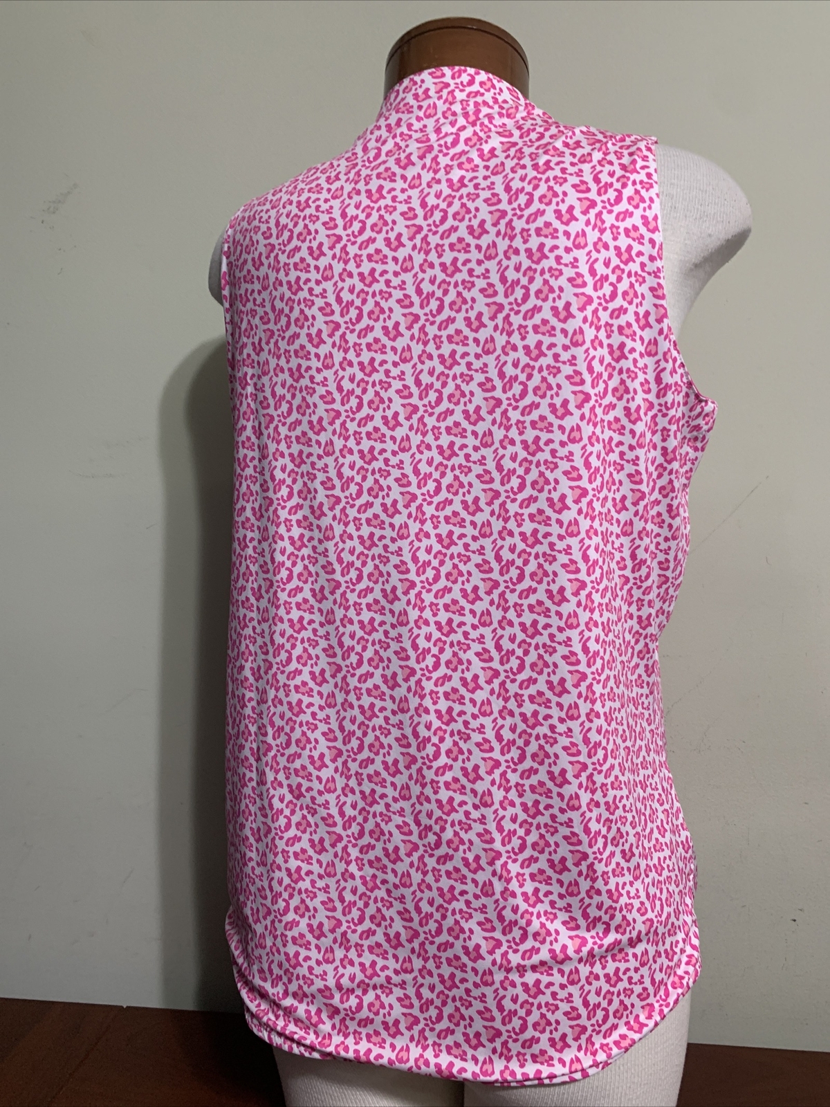 Belyn Key Panther Reversible sleeveless 1/4 Zip Ladies XXS medium Pink ...