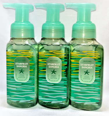 3 Starfruit Sangria Gentle Foaming Hand Soap Bath & Body Works 8.75 Oz ...