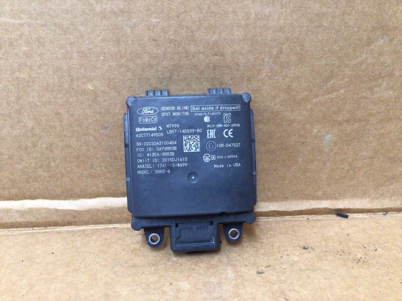 2019-2020 FORD EDGE BLIND SPOT MONITOR RADAR SENSOR MODULE OEM #B3CM | eBay