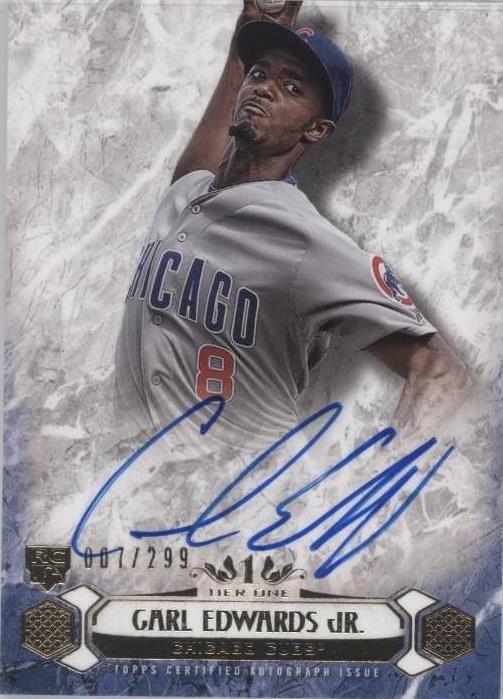 2016 Topps Tier One - Breakout Autographs Carl Edwards Jr. #BOA-CED ...