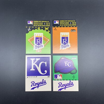 Complete 1982 Fleer Sticker Team Set - Kansas City Royals #3 | eBay