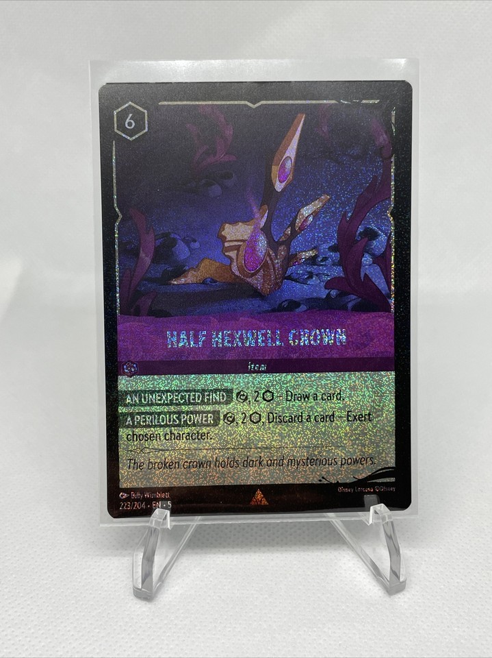 Disney Lorcana Illumineer's Quest Half Hexwell Crown Cold Confetti Foil 223/204 | eBay