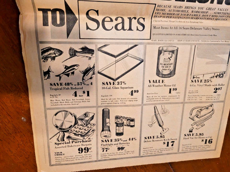 Gerald R. Ford Burlington County Times August 9, 1974 Sworn In 38th ...