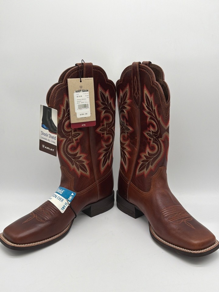 Ariat Womens Western Boots With Shock Shield Cushion Heel Strike ...