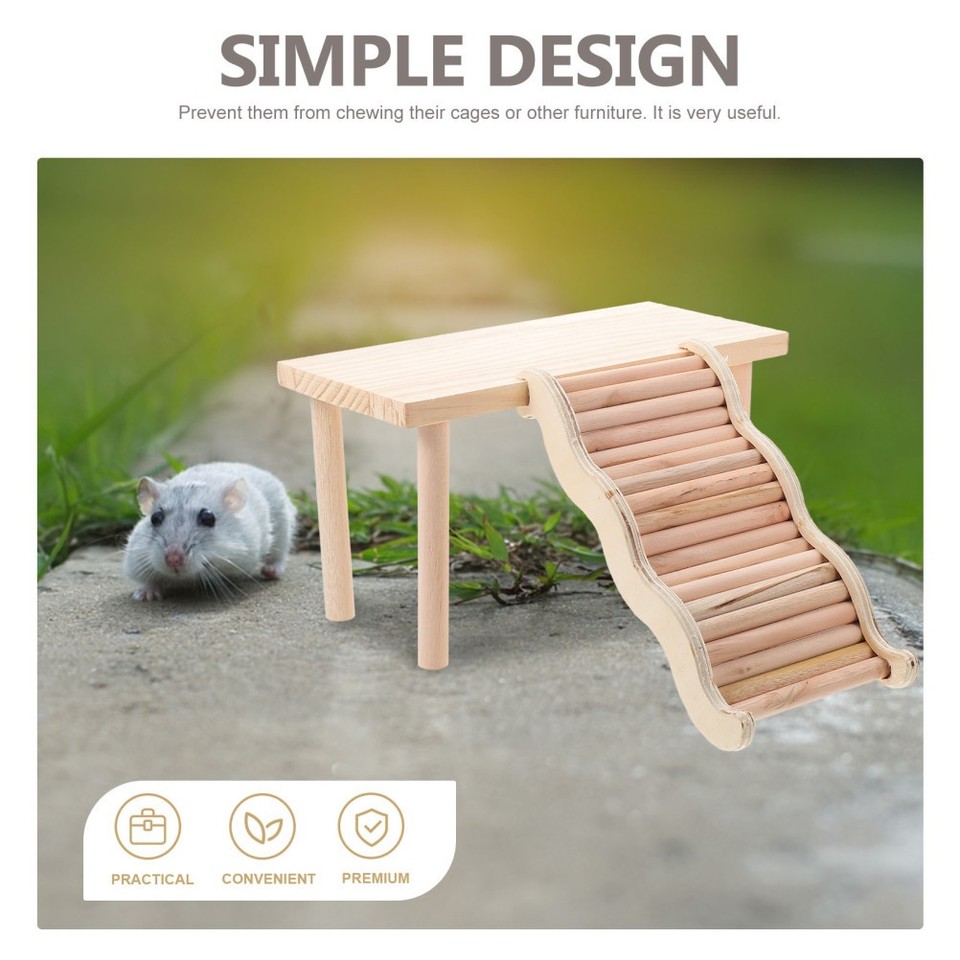 Hamster Cage Toys Staircase High Stand for Hamsters Travel Playing ...