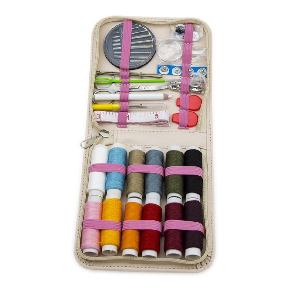 Portable Sewing Tool Set Stitching Tools Travel Needlework Kit ...