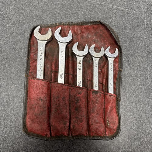 Mac Tools USA 5pc SAE Flare Nut Line Open End Combination Wrench Set 3/ ...