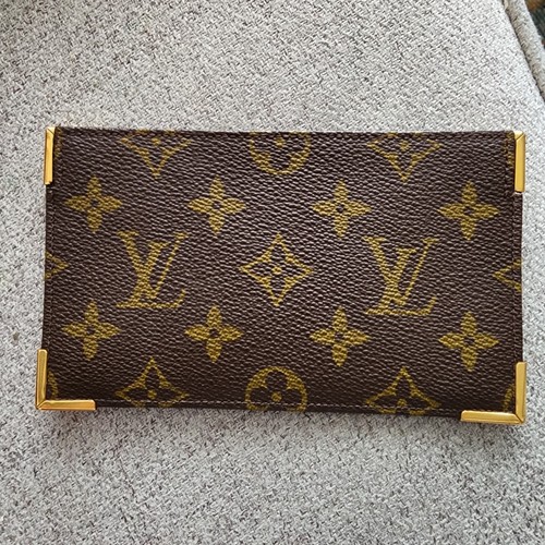 Louis Vuitton Monogram LV Coated Canvas Authentic Notepad Wallet Rare ...