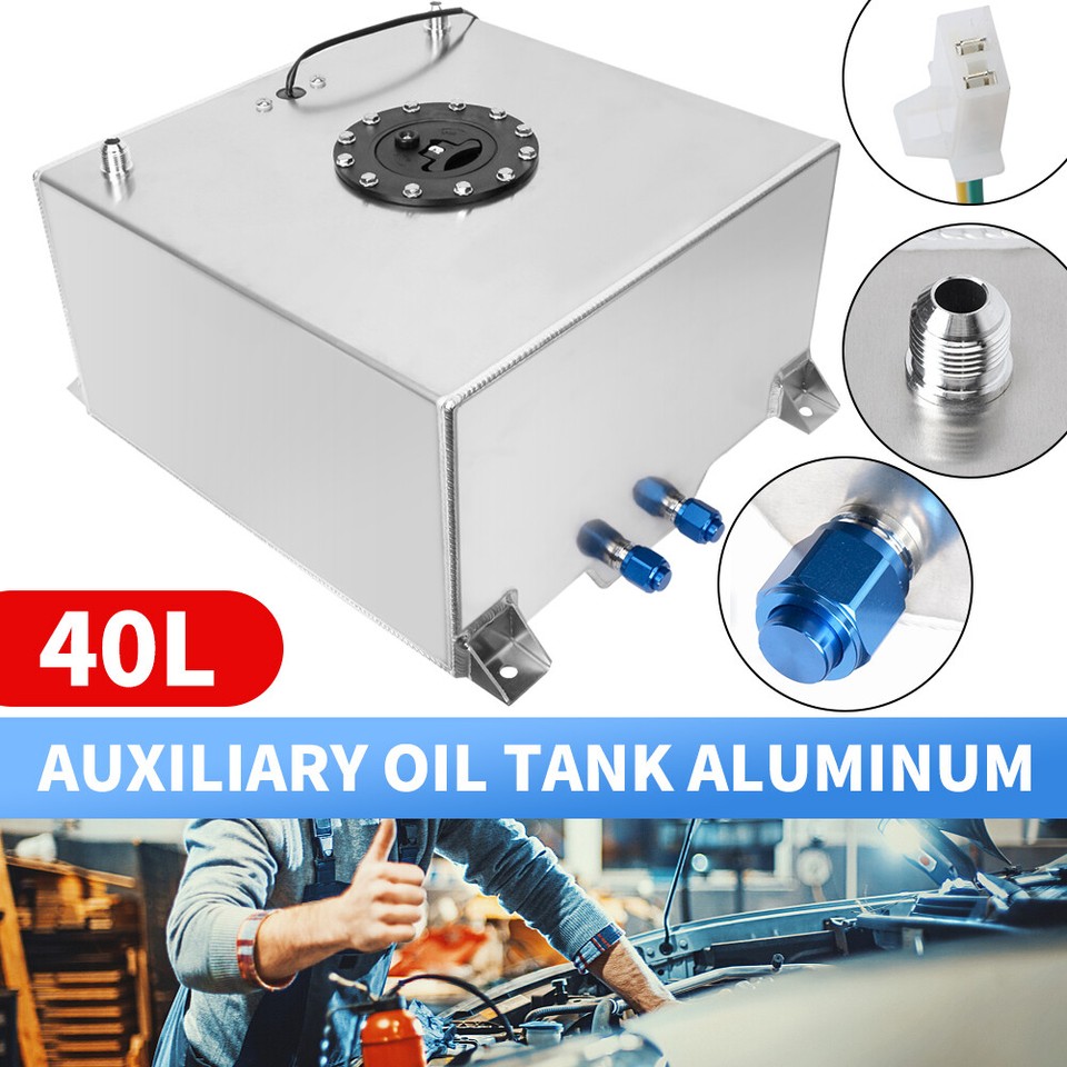 40 Litre Fuel Cell/tank With Sender Unit+ Foam AN10 Fitting , Polished ...
