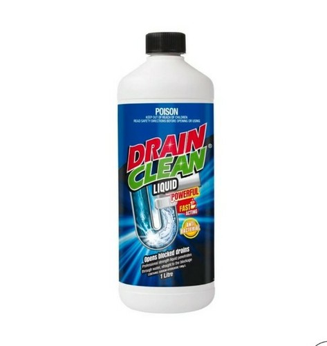 Drain Cleaner 1L Liquid Fast Acting DRAIN CLEAN GREAT STUFF CLEAR A ...