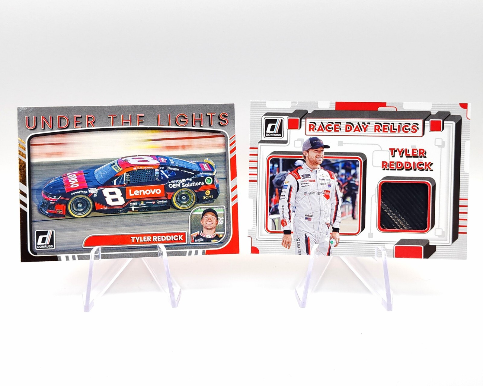 2023 Donruss Racing Tyler Reddick Race Day Relics and Under the Lights ...