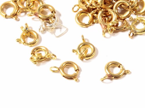 (195) vintage spring clasps jump rings jewelry findings 7mm | eBay