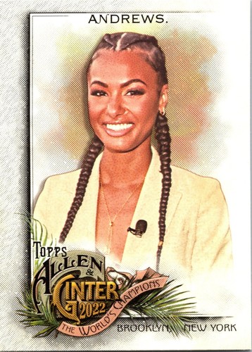 2022 Topps Allen & Ginter 258 Malika Andrews Baseball Card | eBay