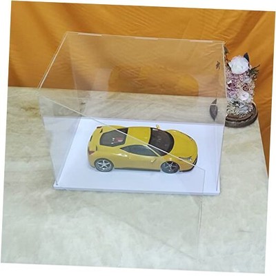 MECC Openable Clear Acrylic Display Case-Assemble 8x4x6inch/20x10x15cm ...