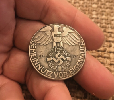 1933 GERMAN FUHRER SERVICE TO FATHERLAND COMMEMORATIVE COIN | eBay