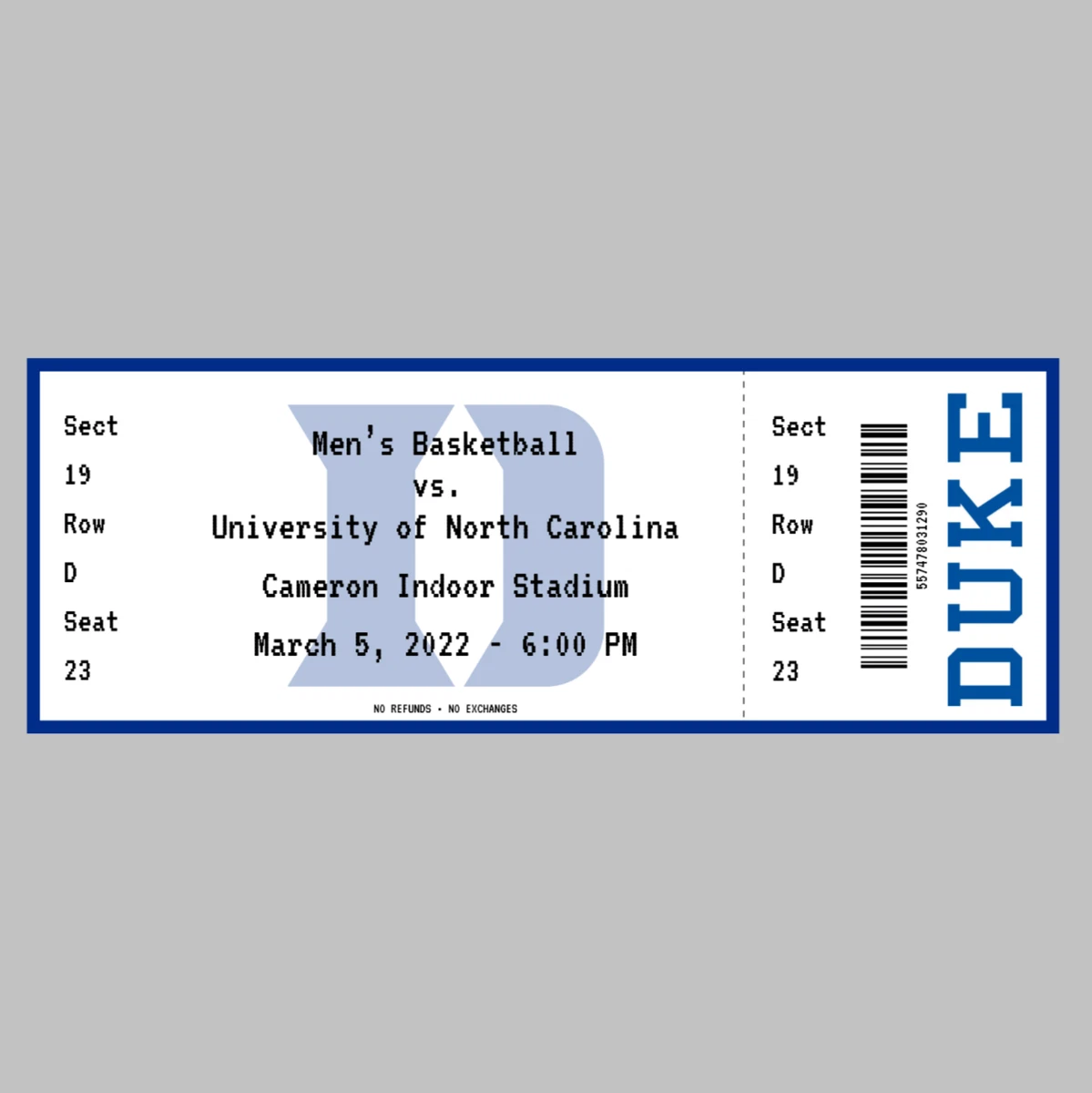 Basketball Ticket Stub Template