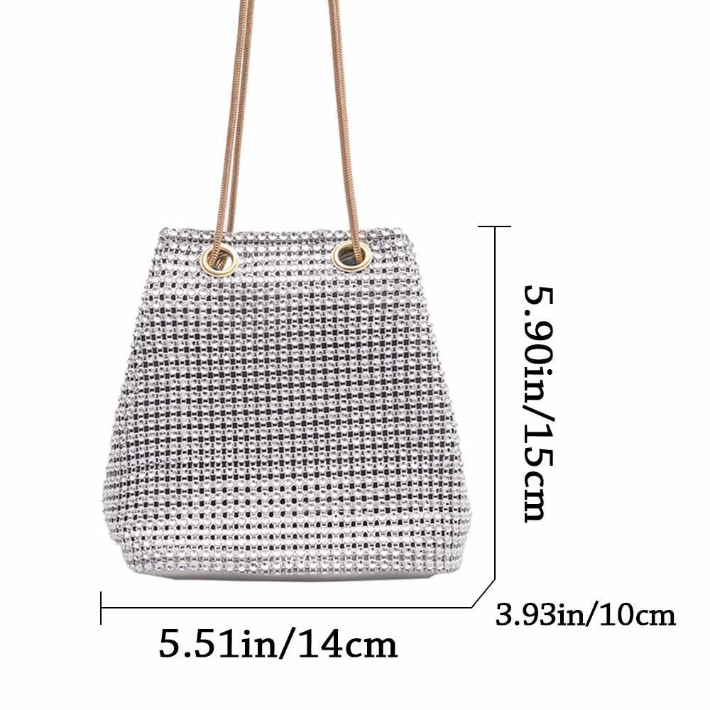 Bucket Shape Shoulder Bags Chain Handbags Storage Totes Crossbody Bags ...