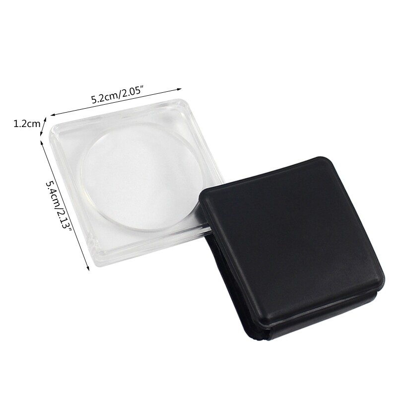 Small Pocket Magnify Glass Folding Mini Magnifying Glass for Reading ...