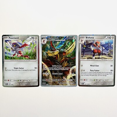 Pokemon TCG - SV: Shrouded Fable - Kingambit 3 Card Set Star Promo 130 ...