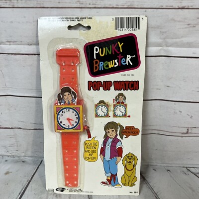 Punky Brewster Pop-Up Watch 1986 Original Vintage NOS New In Package | eBay