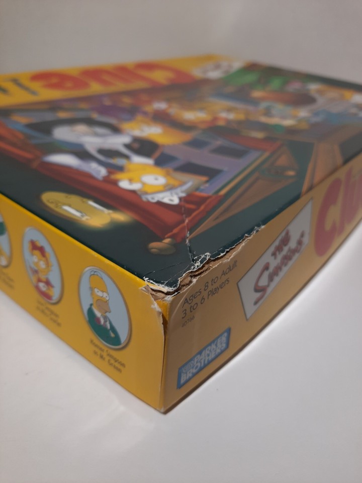 THE SIMPSON'S CLUE, detective game Hasbro 40766. 100% Complete. Vintage ...